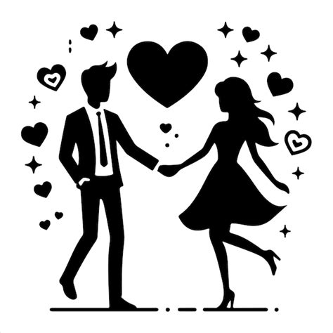 Couple Vector Art Illustration Premium Ai Generated Vector