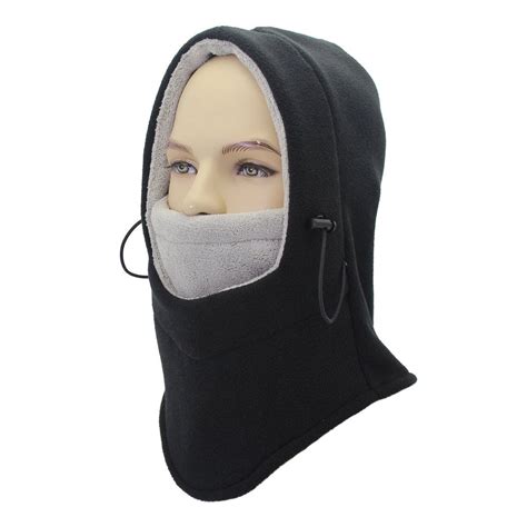 Balaclava Face Ski Mask Motorcycle Fleece Hoodneck Warmershat Mens