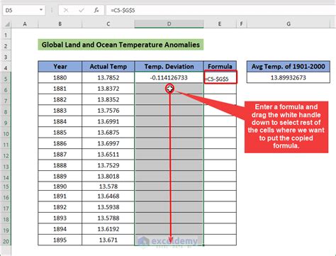 how to copy formula down entire column in excel 5 easy ways