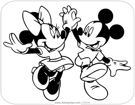 Mickey And Minnie Minnie Mouse Coloring Pages Mickey Mouse Drawings