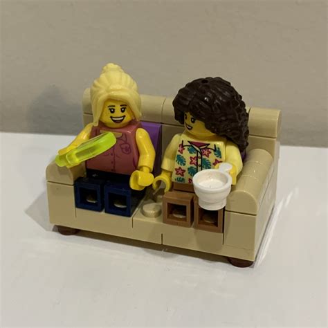 Lego Moc Double Sofa By Chuancong Rebrickable Build With Lego