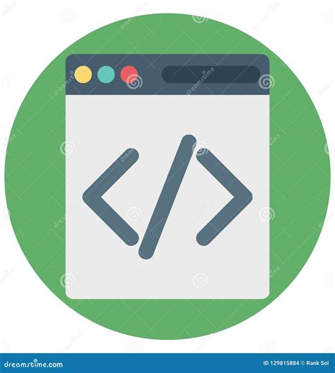Html Coding Html Isolated Vector Icons That Can Be Easily Modified Or