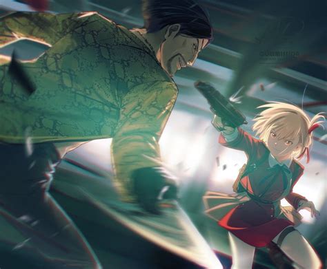 Nishikigi Chisato And Majima Gorou Lycoris Recoil And 1 More Drawn By