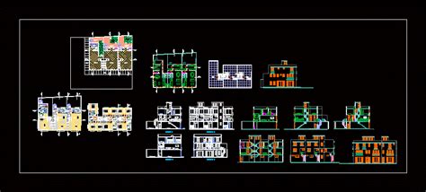 Edificio De Vivienda En Autocad Librería Cad