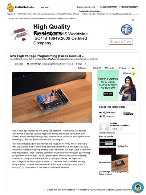 Avr High Voltage Programming Fuses Rescue All Pdf Bipolar