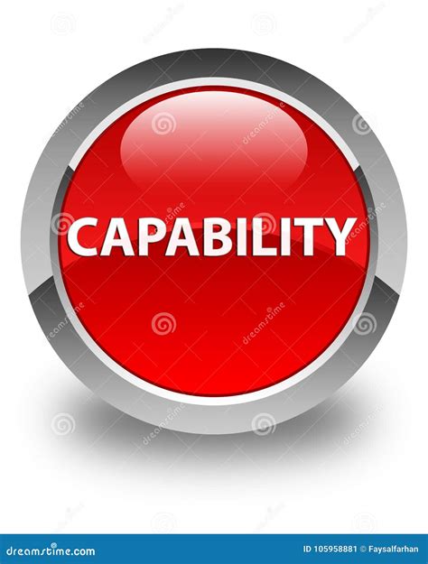 Capability Glossy Red Round Button Royalty Free Illustration CartoonDealer Com