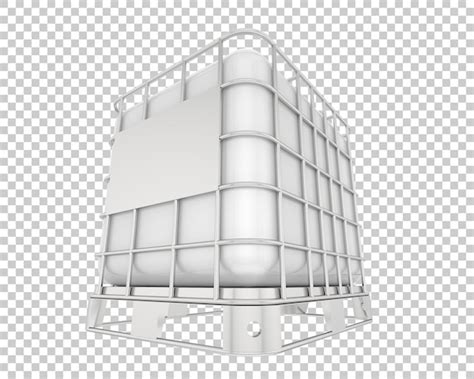 투명 배경에 고립 된 물 탱크 3d 렌더링 그림 프리미엄 Psd 파일