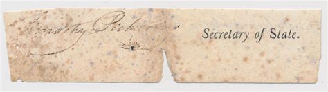 Lot Timothy Pickering