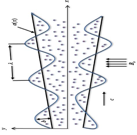 The Diagram Shows A Two Dimensional Symmetric Channel Schematically