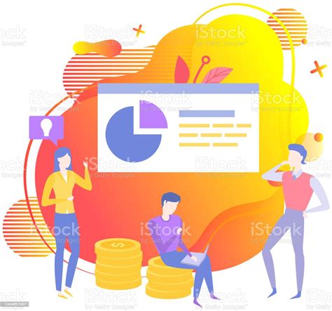 크라우드 펀딩 및 투자로 일하는 사람들 자본 조달 부의 개념 축적 3차원 형태에 대한 스톡 벡터 아트 및 기타 이미지 3차원