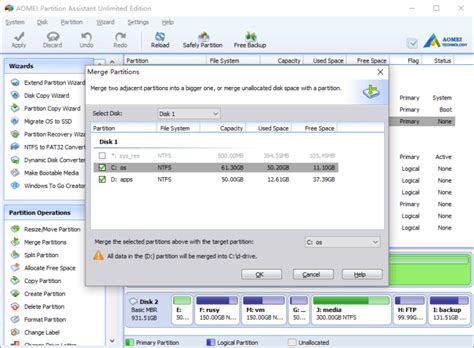 How To Merge Partitions With Partition Magic Server