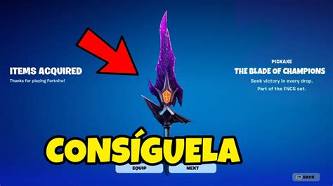 NUEVO CÓMO CONSEGUIR EL PICO ESPADA DE LOS CAMPEONES DE LA FNCS EN