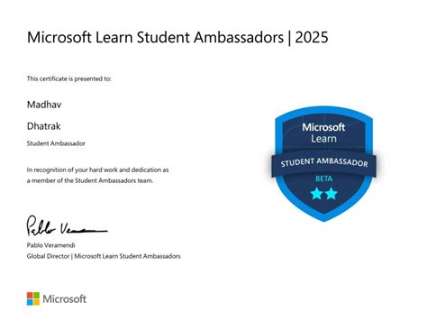Madhav Dhatrak On Linkedin I Am Excited To Share That I Have Been Promoted To Beta Microsoft Learn