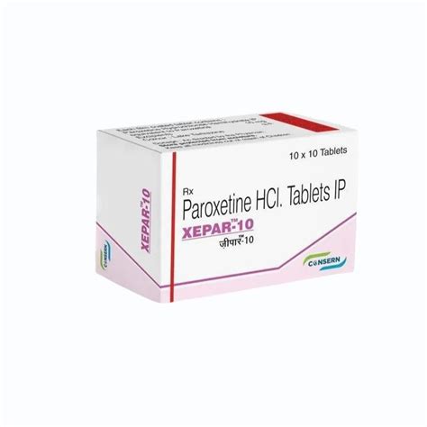 Xepar 10 Paroxetine Tablet Strength 10 Mg At ₹ 400box In Nagpur Id