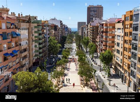 A Wide Pedestrian Friendly Street In Alicante Spain Is An Example Of