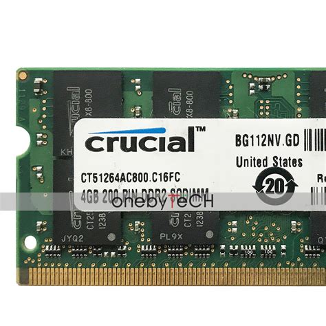Gb X Gb Ddr Pc Pc S Laptop Notebook Sodimm Memory Ram Pin Ebay