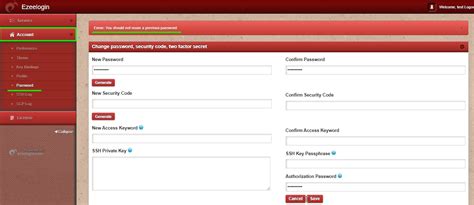 How Many Previous Passwords Can A Ezeelogin Gateway User Use