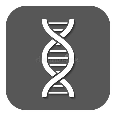 Het Dna Pictogram Dna Symbool Vlak Vector Illustratie Illustration Of
