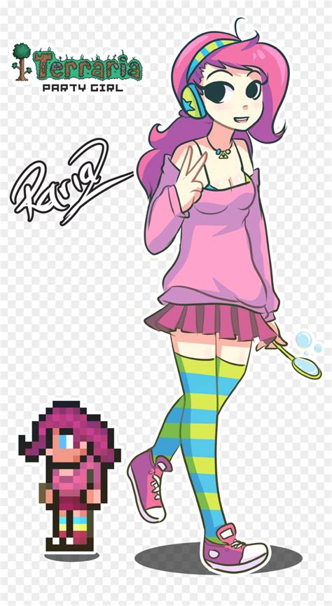 Rariaz 497 43 Party Girl Terraria By Rariaz Terraria Game Free