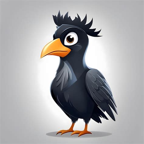 Premium Photo Rook Bird Illustration Ai Generative