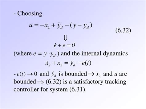 Ppt Chapter 6 Feedback Linearization Powerpoint Presentation Free