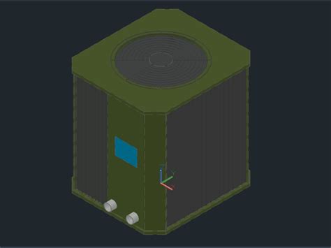 Heat Pump 3d In Autocad Download Cad Free 472 28 Kb Bibliocad