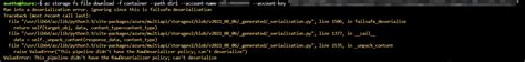how to download a parquet file actually directory using the azure