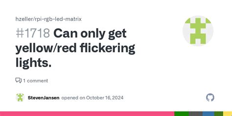 Can Only Get Yellowred Flickering Lights · Issue 1718 · Hzellerrpi