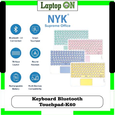 Jual Keyboard Bluetooth Plus Touchpad Keyboard Bluetooth Mini Include Touchpad NYK K60