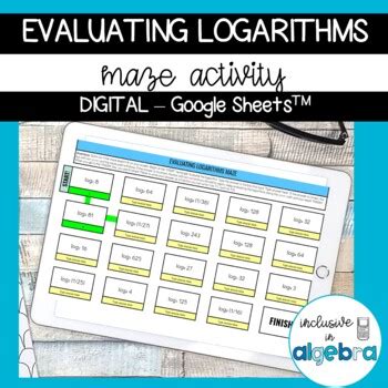 Evaluating Logarithms Digital Maze Activity By Math With Ms A TpT