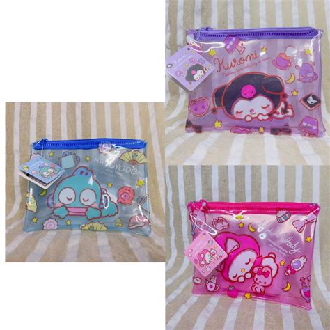 現貨日本帶回 三麗鷗 Sanrio 人魚漢頓庫洛米美樂蒂 零錢包pvc收納袋小物袋拉鍊包 蝦皮購物