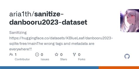 Github Aria Th Sanitize Danbooru Dataset Sanitizing Https Huggingface Co Datasets