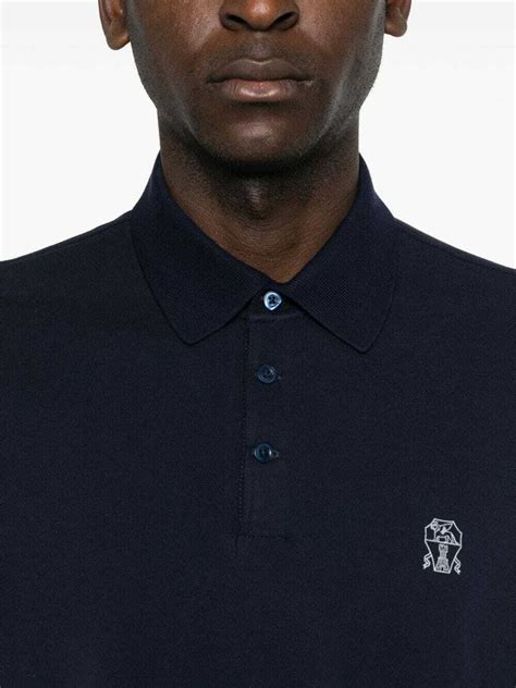 Brunello Cucinelli Logo Cotton Polo Shirt Brunello Cucinelli