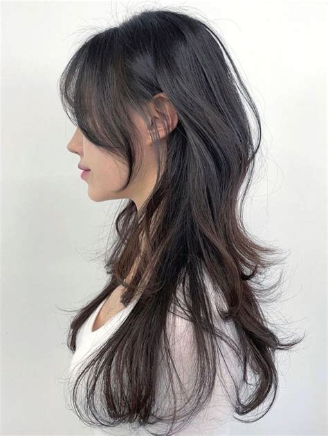 Korean Layered Haircut Hush Cut For Long Hair Hairstyles For Layered Hair Haircuts Straight