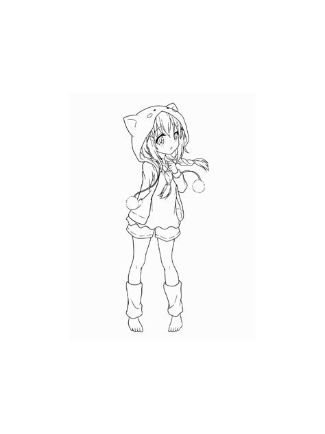 Anime Girl Coloring Pages