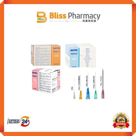Nipro Needles Various Sizes 1 Pc Shopee Malaysia