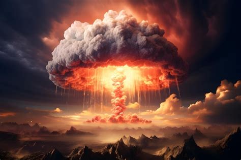 Premium Photo Mushroom Cloud Explosion