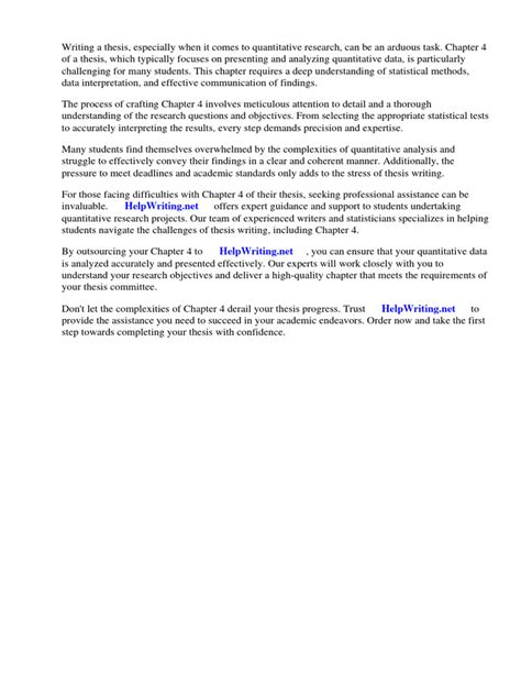 Chapter 4 Thesis Quantitative Pdf Methodology Thesis