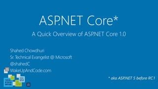 ASP NET Core MVC Web API With Overview PPTX