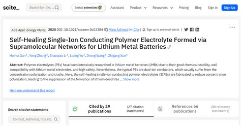 Self Healing Single Ion Conducting Polymer Electrolyte Formed Via