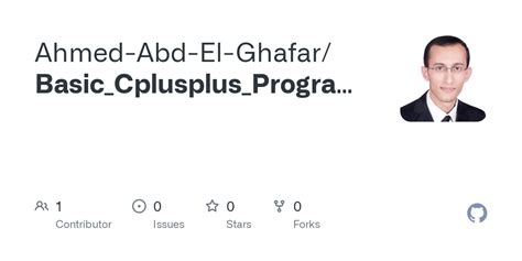 GitHub Ahmed Abd El Ghafar Basic Cplusplus Programming