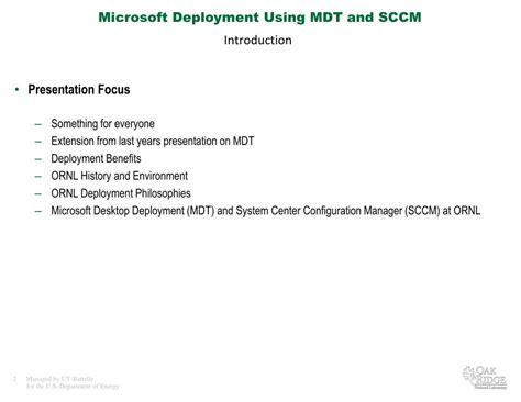 Ppt Microsoft Deployment Using Mdt And Sccm Powerpoint Presentation