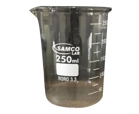 Samco Lab Cylindrical Borosilicate Glass Measuring Beaker For Labs Capacity 250ml At Rs 100