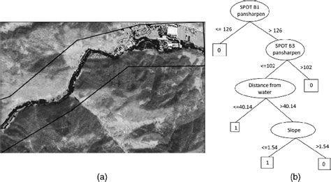 map of the flooded area detected by weka s j48 learning algorithm on