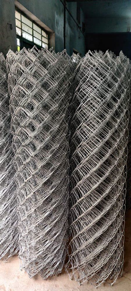 Iron Galvanized Mm Gi Chain Link Mesh Fence Height Feet At Kg In Hyderabad
