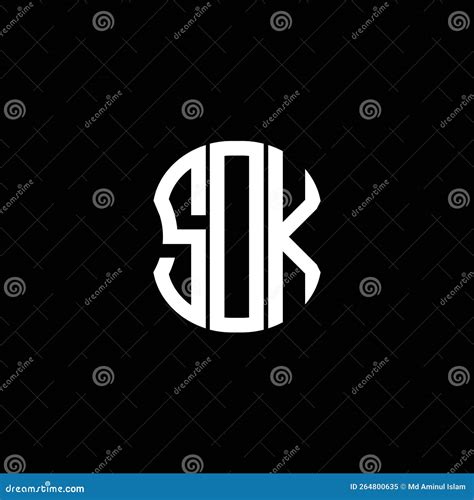 Sdk Letter Logo Abstract Creative Design Stock Vector Illustration