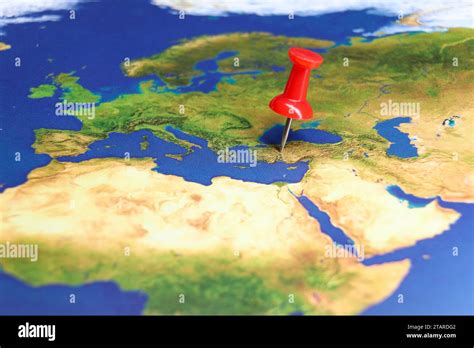 Turkey Pin On Map Stock Photo Alamy