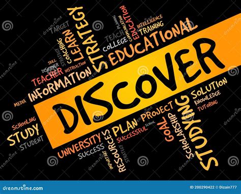 Discover Word Cloud Stock Illustration Illustration Of Education