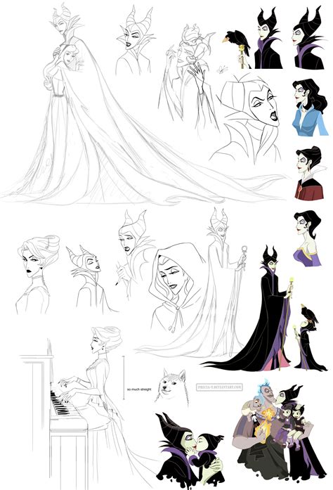 Disney Sketches Maleficent By Precia T On Deviantart