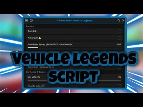 New Vehicle Legends Script Auto Farm Car Speed Auto Race And More Pastebin Youtube